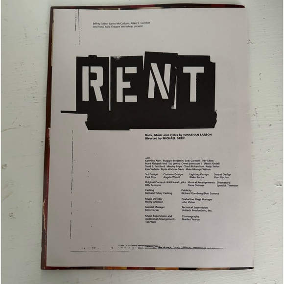 Other | Rent Broadway Musical Theatre Souvenir Program The Creation Of ...